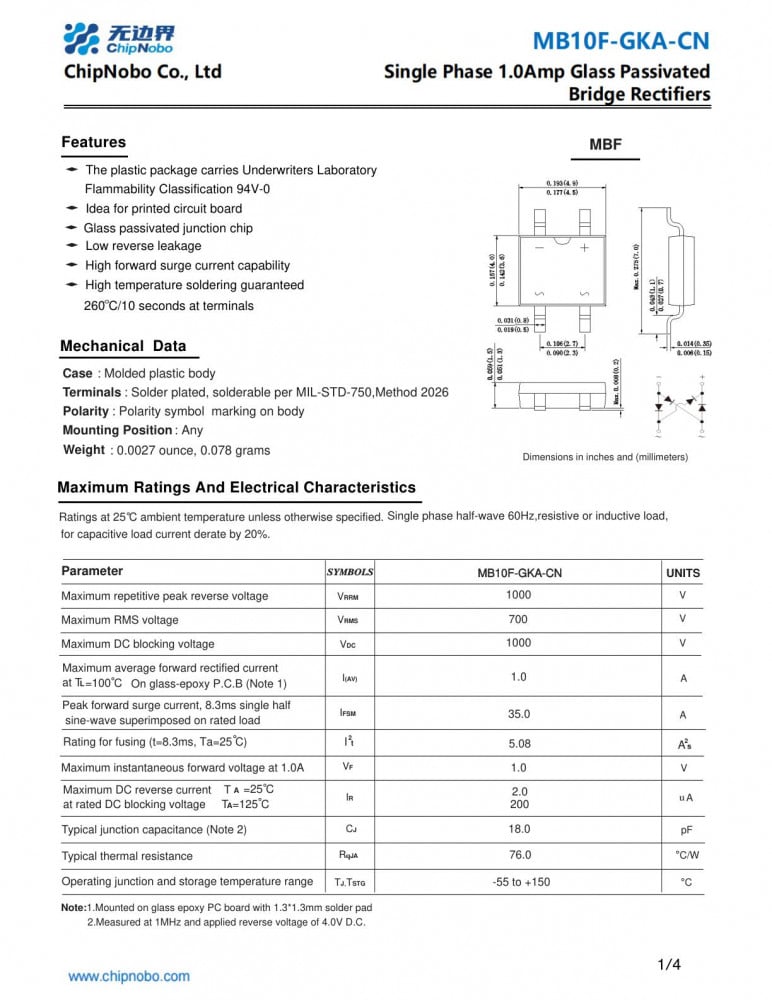 MB10F-GKA-CN datasheet page 1