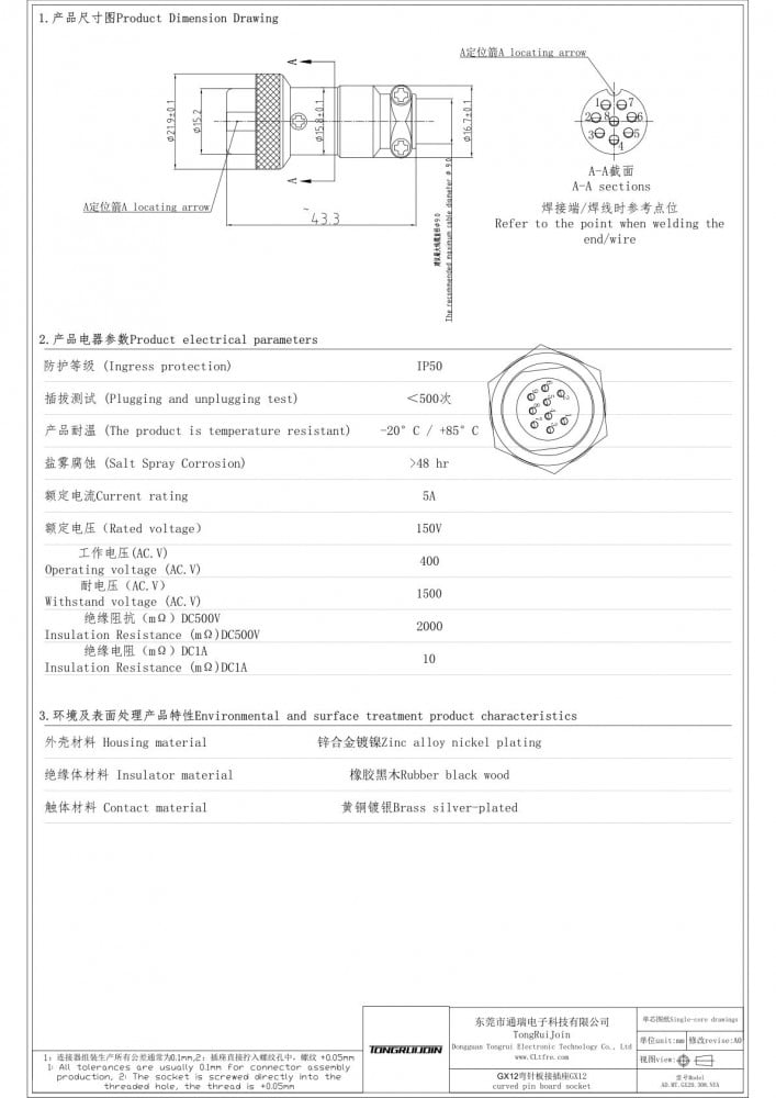 LICQ AD.MT.GX20.308.NYA product dimension drawing