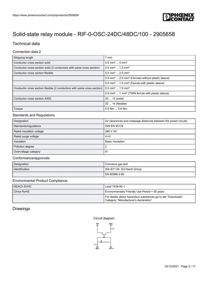 Phoenix Contact 2905658 technical document page 3
