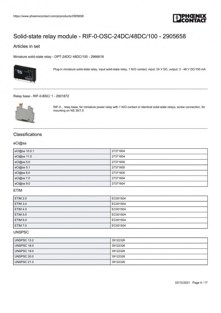 Phoenix Contact 2905658 technical document page 4