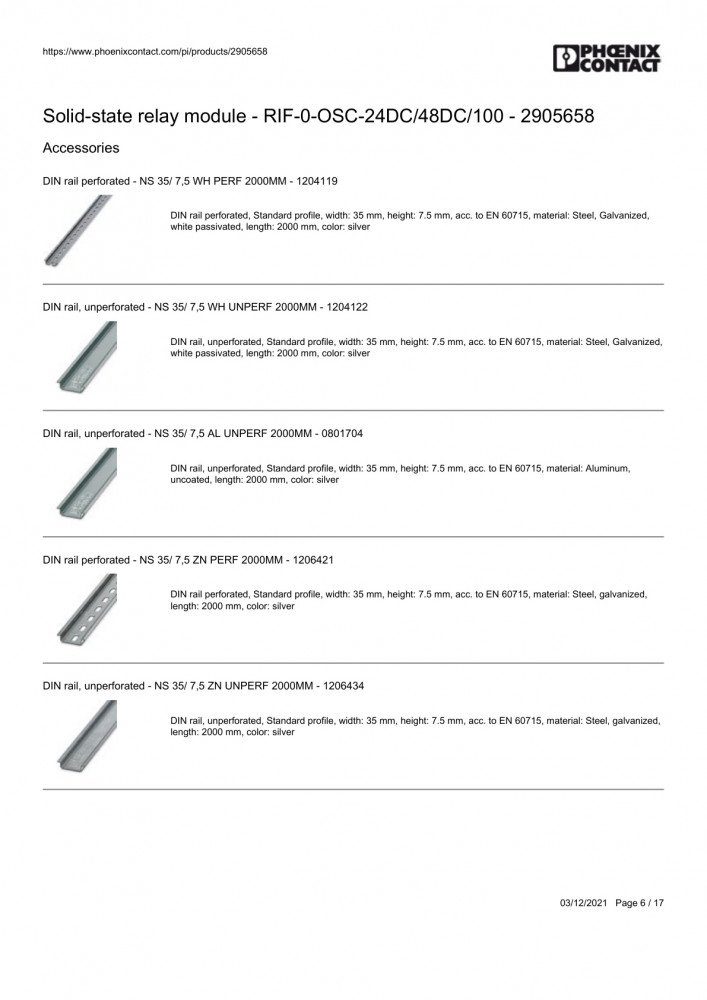 Phoenix Contact 2905658 technical document page 6
