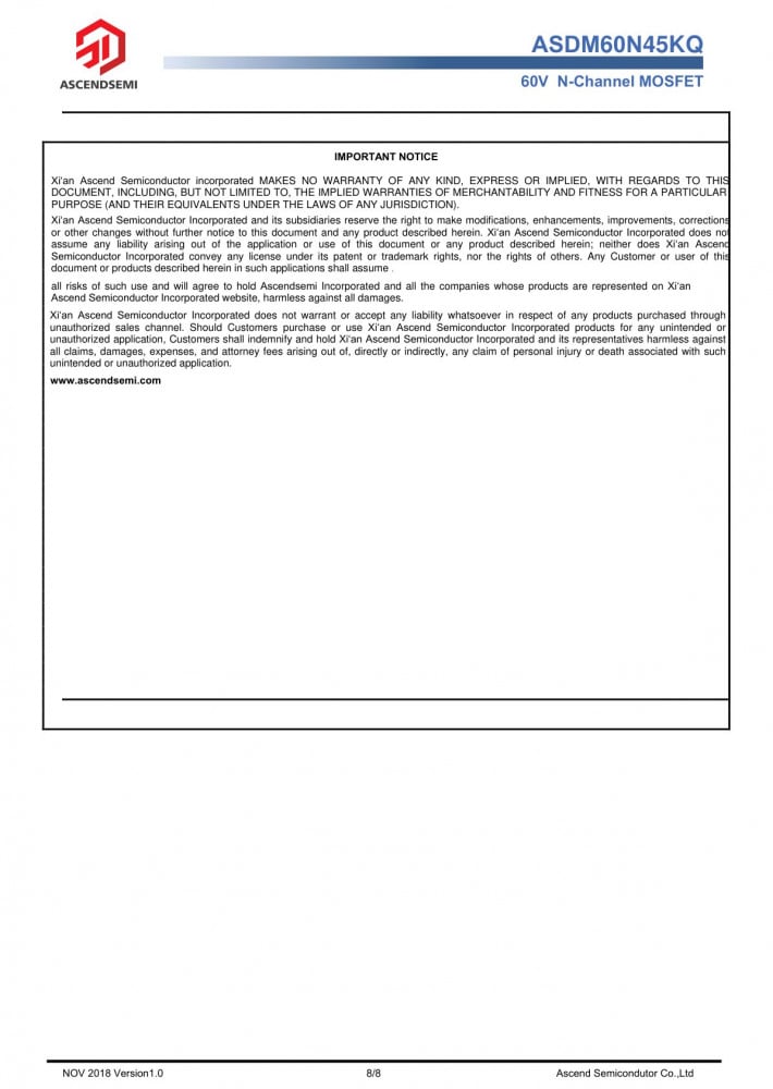 ASDM60N45KQ-R datasheet page 8