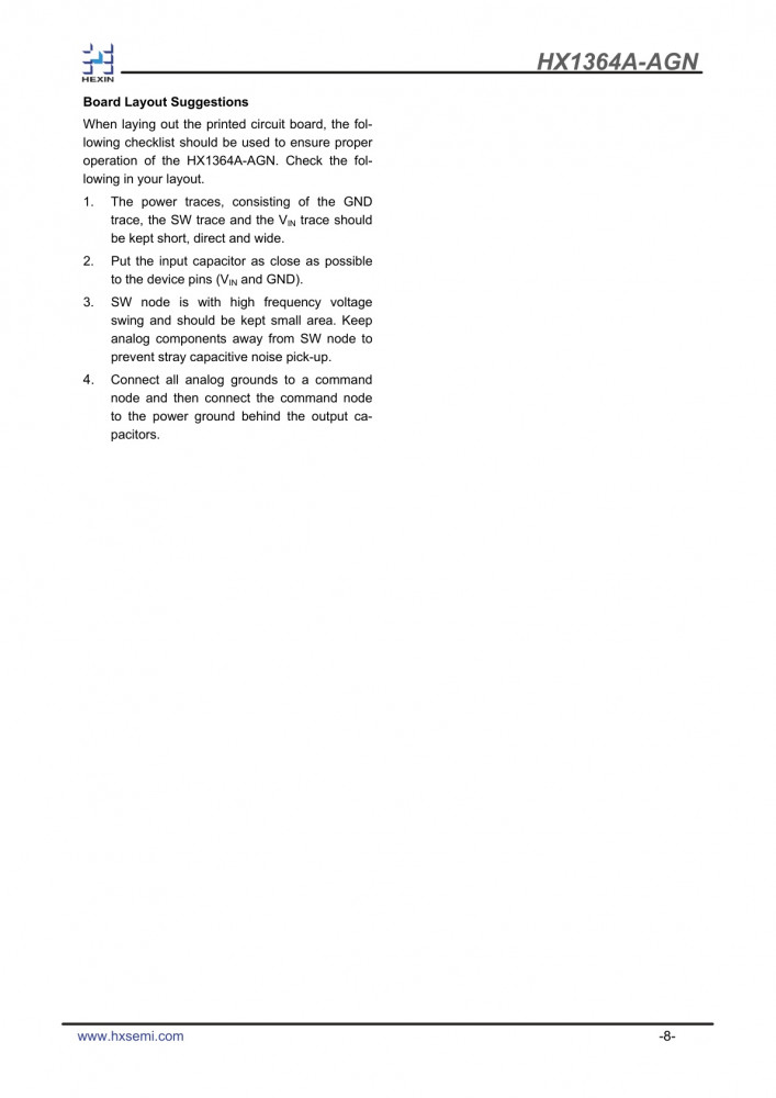 HX1364A-AGN datasheet page 8
