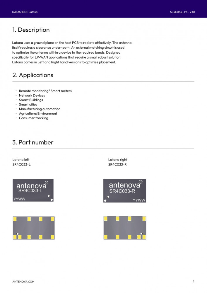 Latona-R datasheet page 2