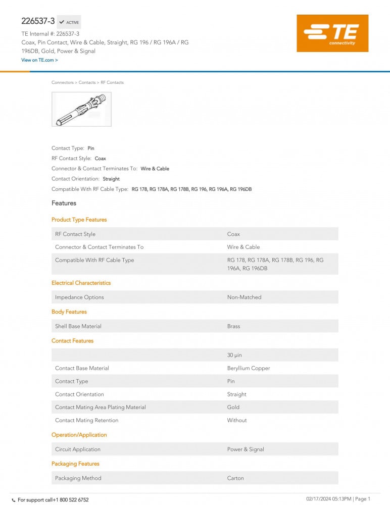 226537-3 technical document page 1