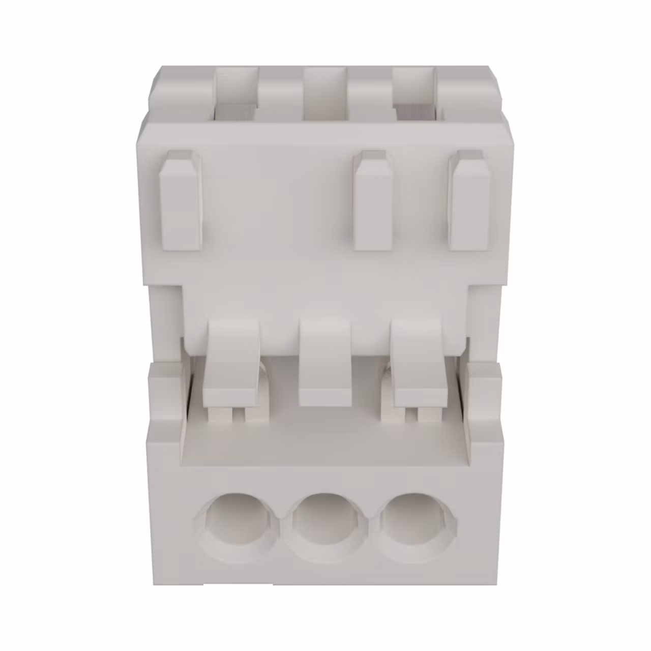 Appli-Mate RAST 2.5 Female Connector, 5.00mm Pitch, 2 Circuits, Position B Removed, Open Endwalls, with Blue Stripe for sale
