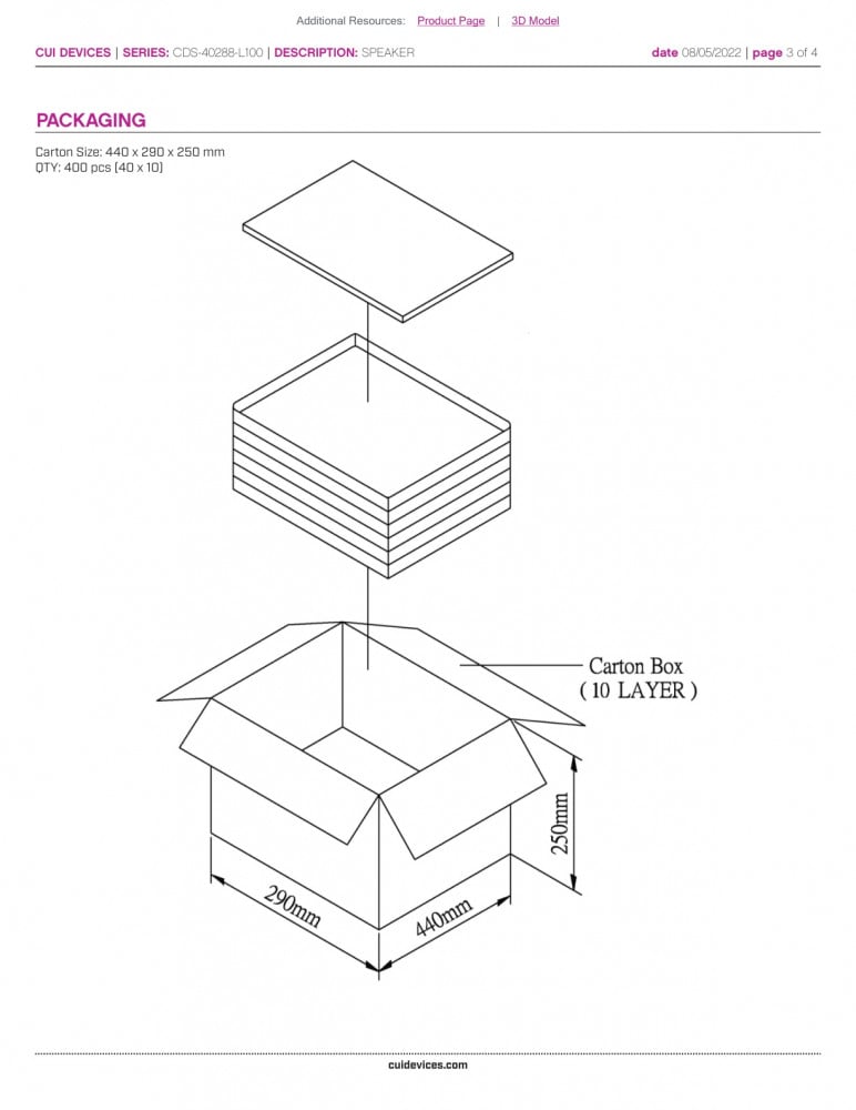 CDS-40288-L100 datasheet page 3