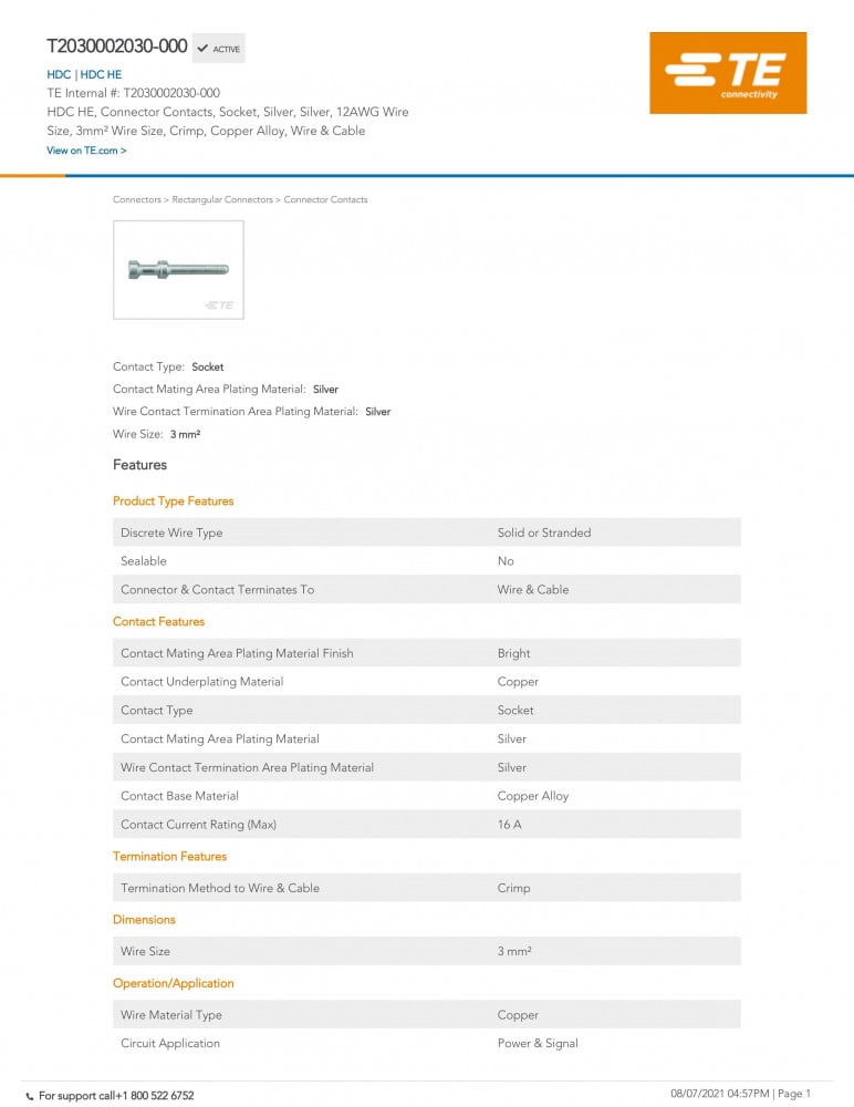 T2030002030-000 technical document page 1