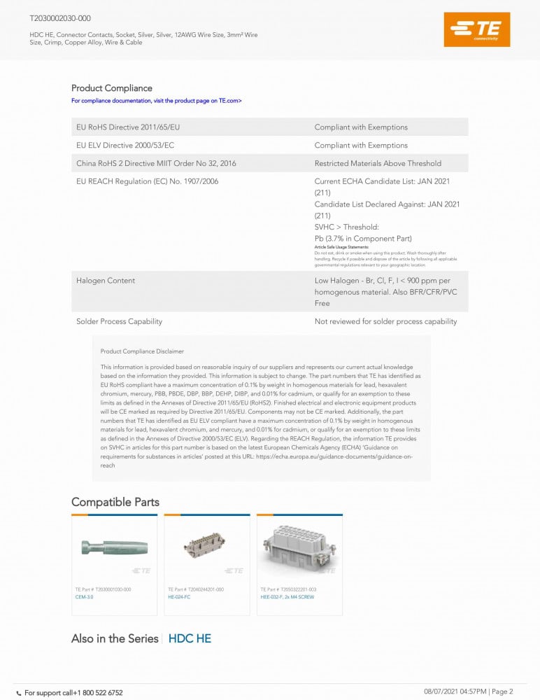 T2030002030-000 technical document page 2