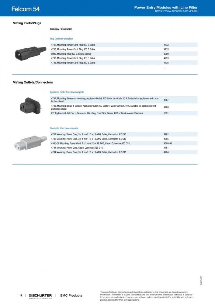SCHURTER 5424.2253.203 datasheet page 8