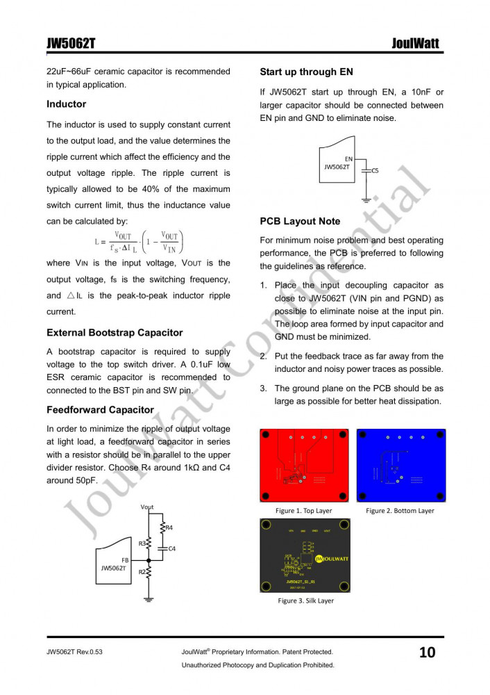 JW5062T datasheet page 10