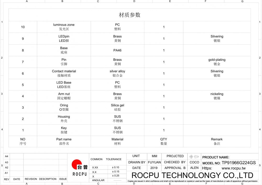 TP91966G224GS technical drawing page 3