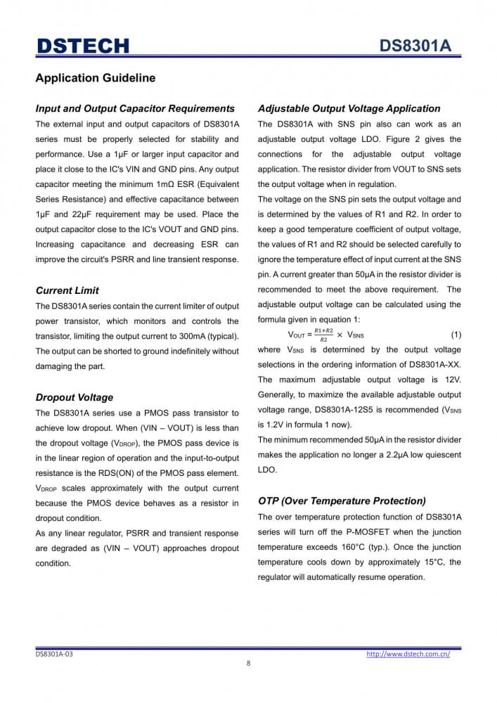 DS8301A datasheet page 8