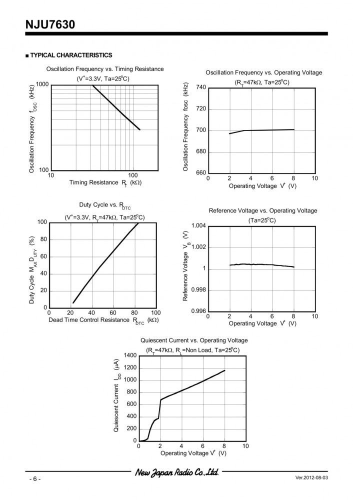 NJU7630 datasheet page 6