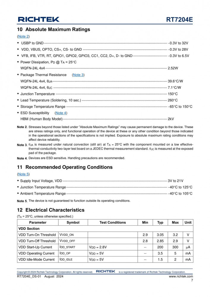 RT7204E datasheet page 7