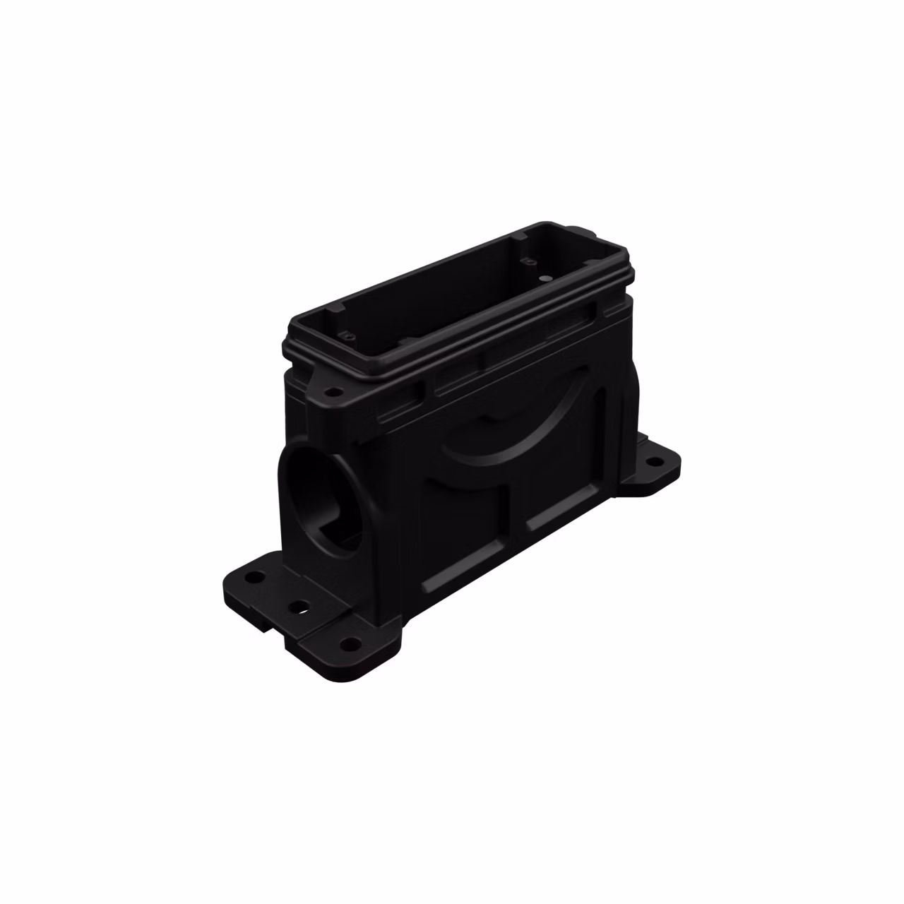 Heavy-Duty High Performance-Harsh Environment (HP-HE) Surface Mount Housing, Screw Locking, Zinc Alloy, Side Entry, Size 24B «104x27», Pg36x2 Thread, Black for sale