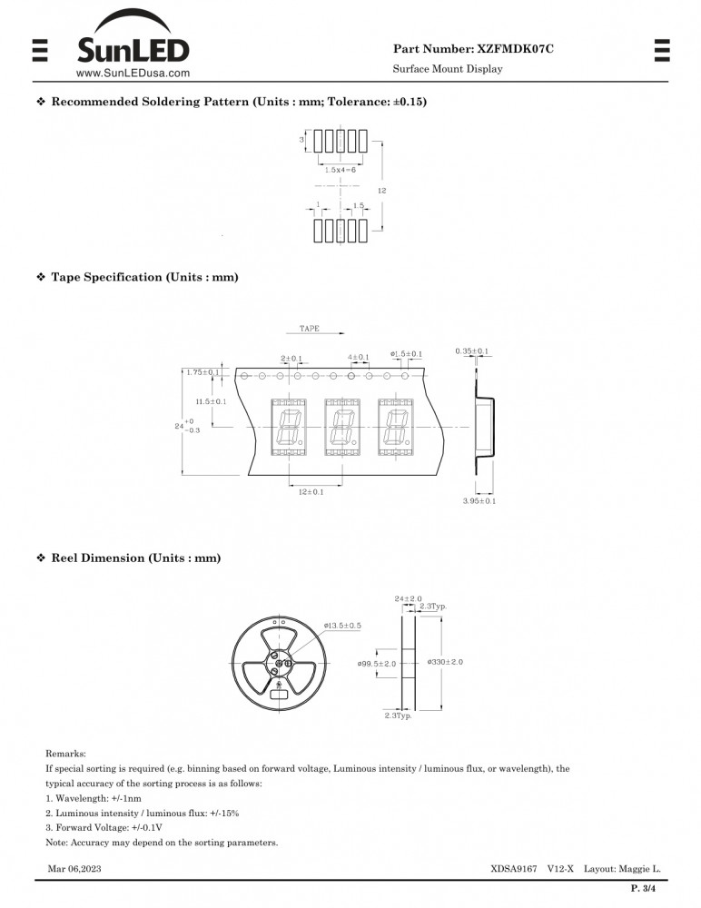 XZFMDK07C datasheet page 3