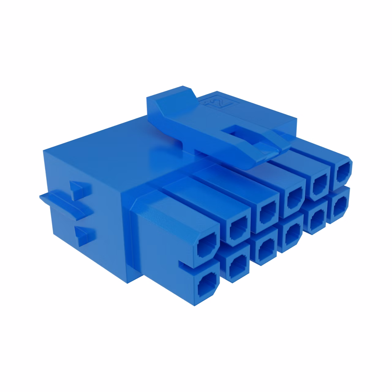 Micro-Fit+ Versa Color Receptacle Housing, Dual Row, 12 Circuits, UL 94V-0, Glow-Wire Capable, Blue for sale