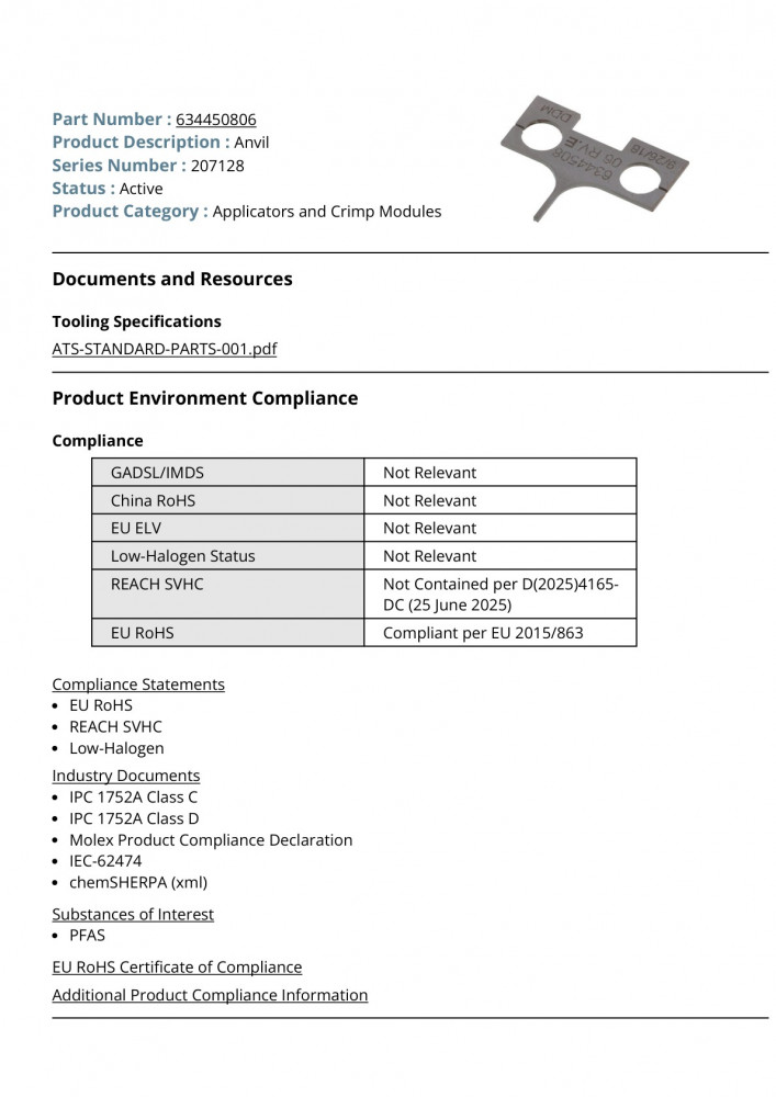 Tooling document page 1
