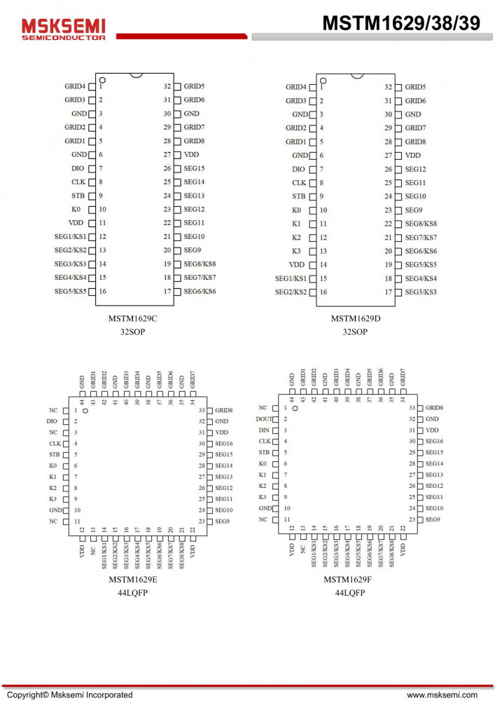 MSTM1639 datasheet page 4