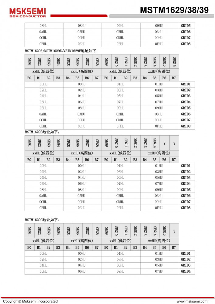 MSTM1639 datasheet page 9