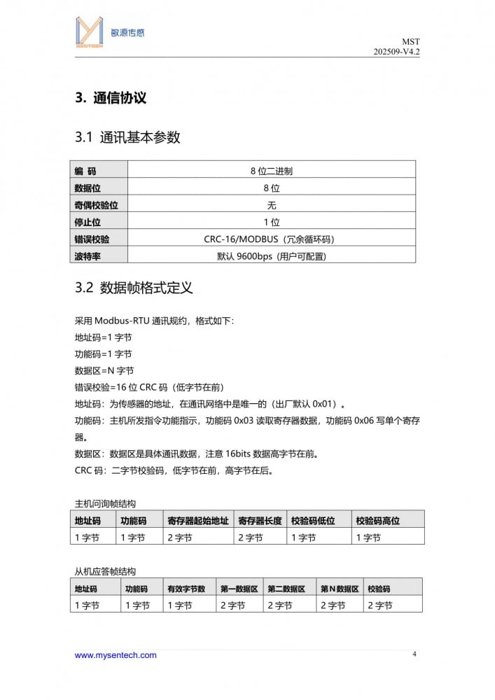 MST Sensor manual page 6
