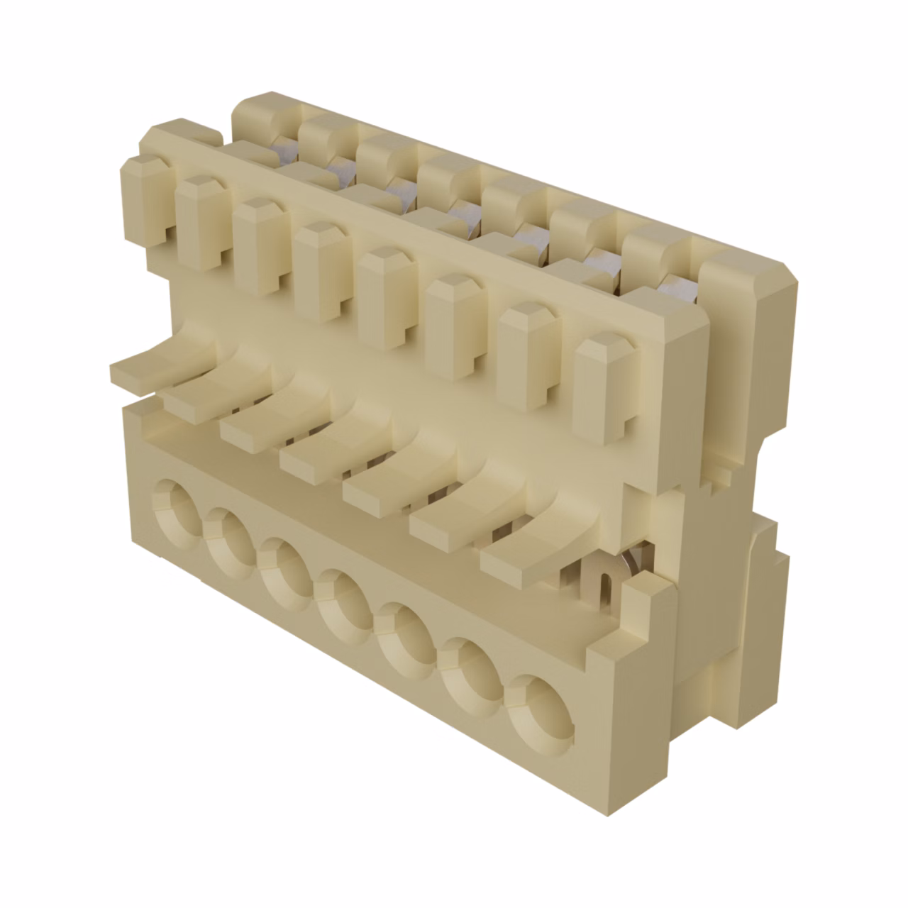 Appli-Mate RAST 2.5 Connector, 2.50mm Pitch, Female, 7 Circuits, All Position Keys, Open Endwalls for sale