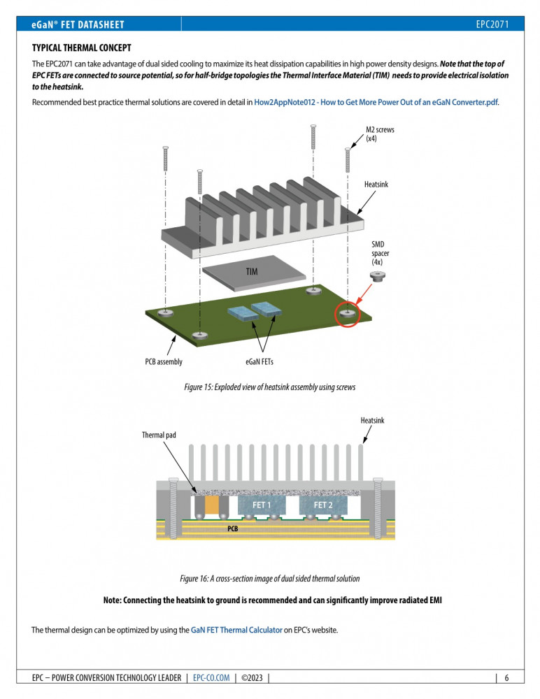 EPC2071 technical document page 6