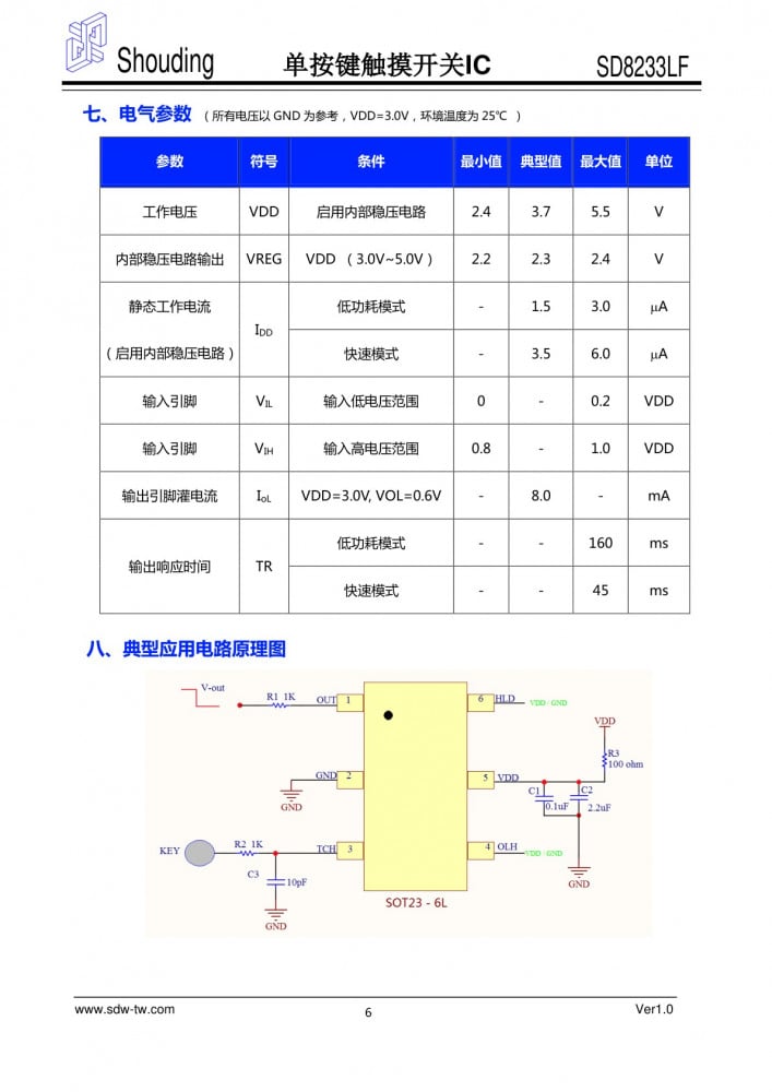 SD8233LF datasheet page 6