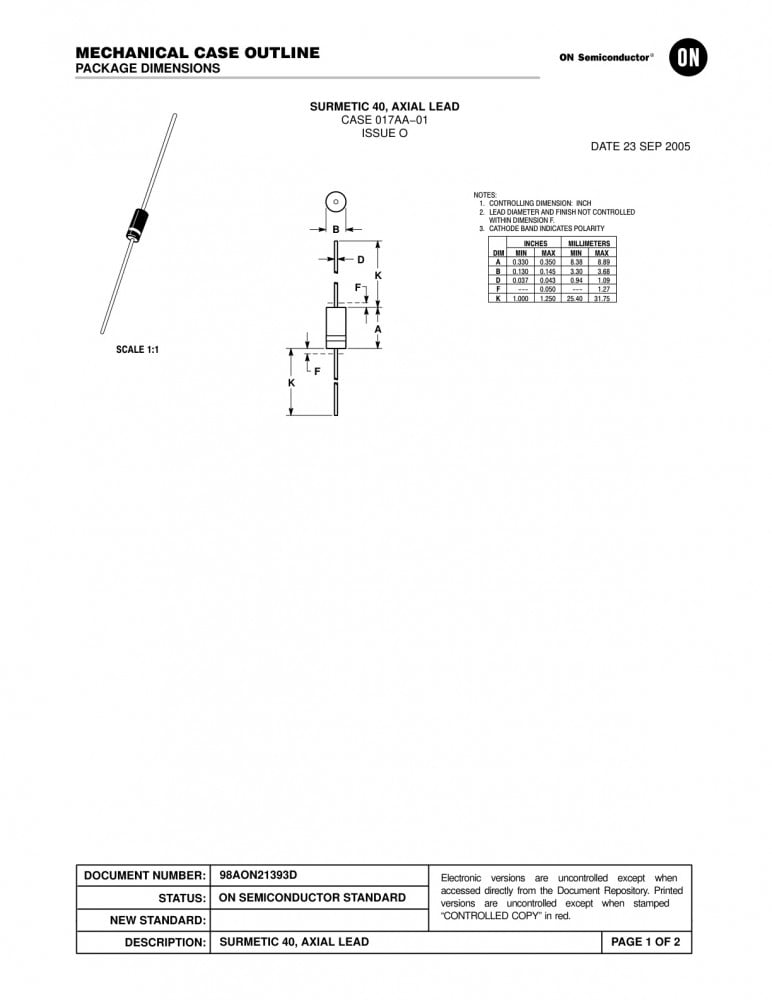 onsemi 1N53 Series datasheet page 7
