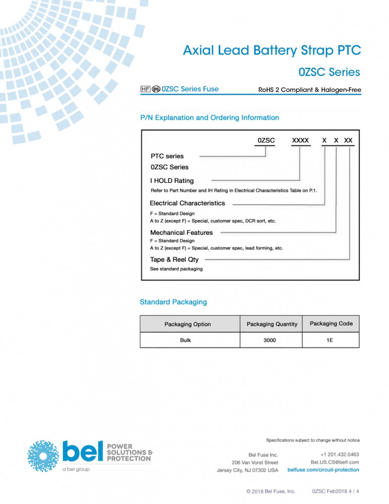 0ZSC series datasheet page 4