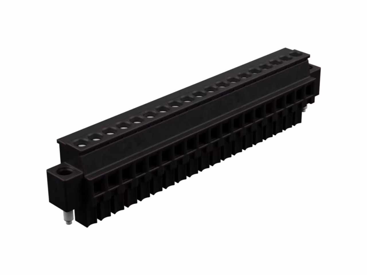 3.81mm Pitch Eurostyle Vertical Plug, with Retention Screws and Standard Imprinting, Rear Wire Entry, Black, 19 Circuits for sale