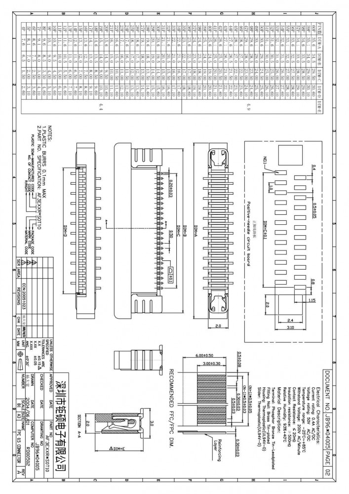 BOOMELE 0.5-8P dimensional drawing preview