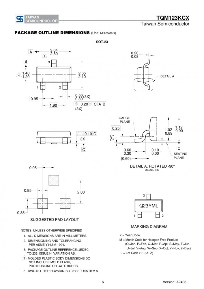 TQM123KCX datasheet page 6