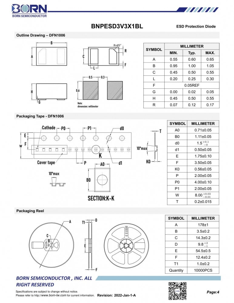 BNPESD3V3X1BL datasheet page 4