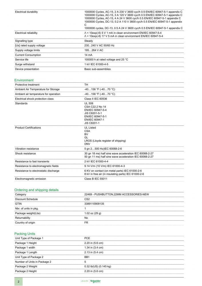 ZB5AW0M11 technical document page 2