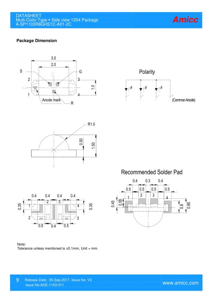 A-SP1103R6GHS1C-A01-2C datasheet page 9