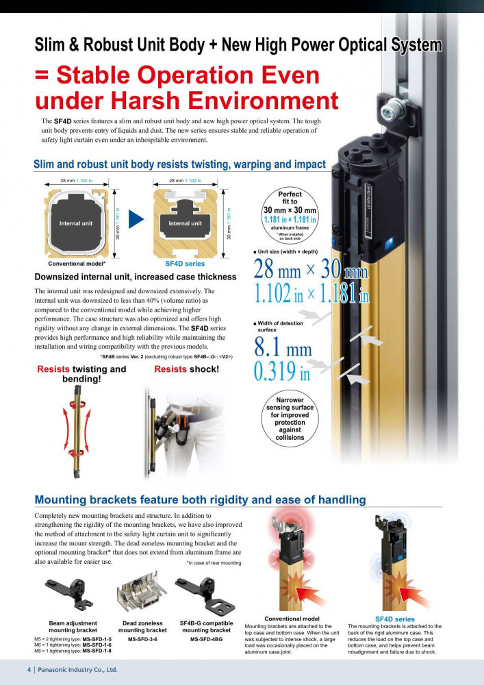 SF4D series product documentation page 4