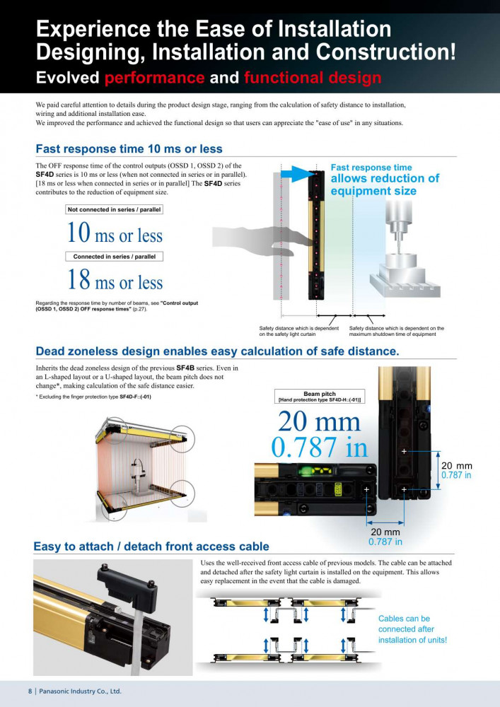SF4D series product documentation page 8