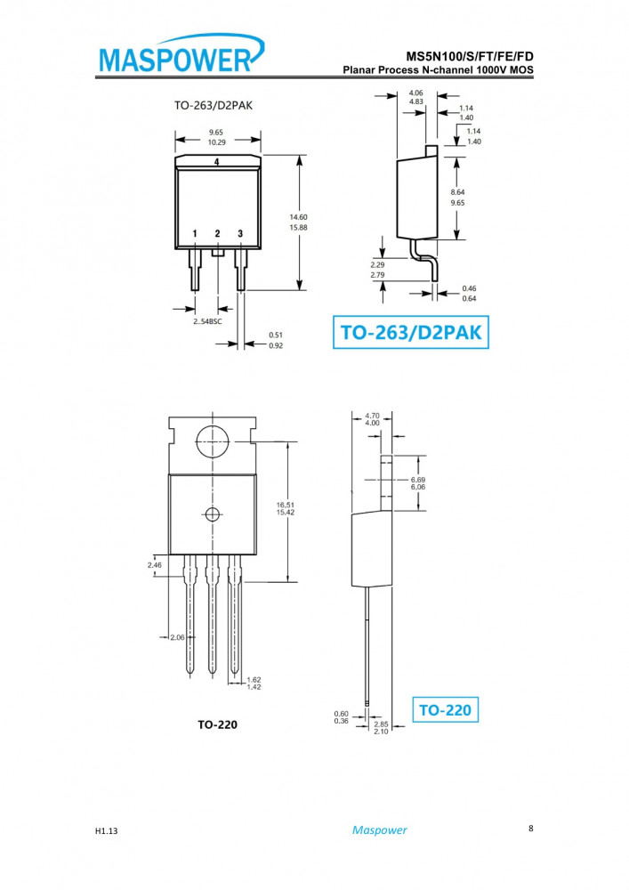 MS5N100 datasheet page 8