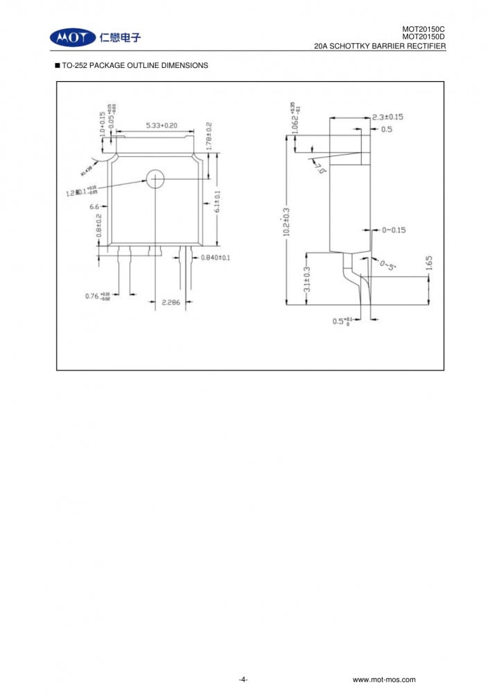 MOT20150D datasheet page 4