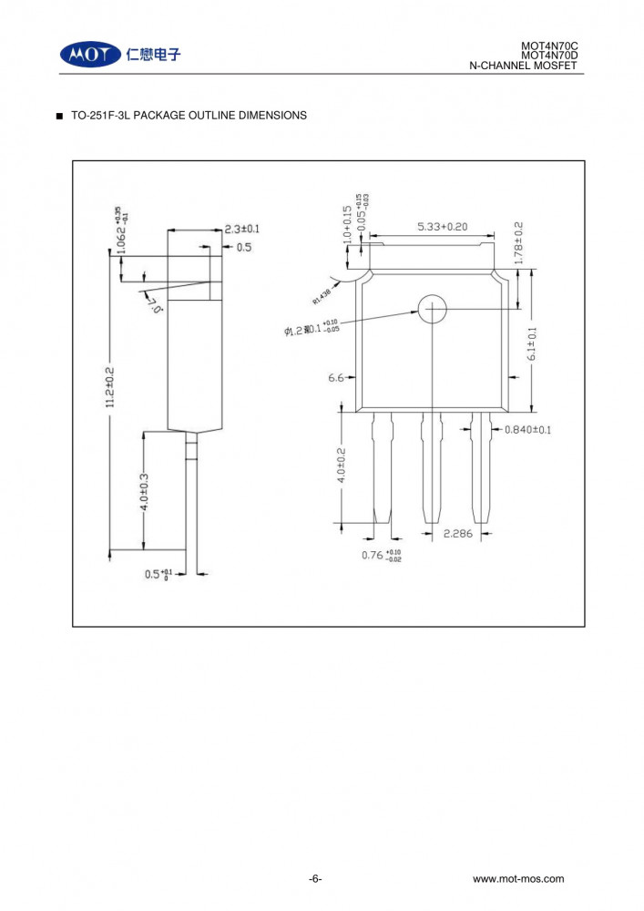 MOT4N70D datasheet page 6