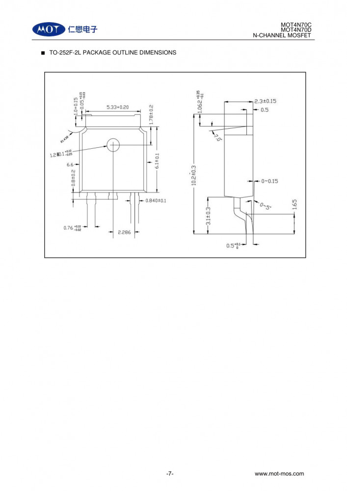 MOT4N70D datasheet page 7