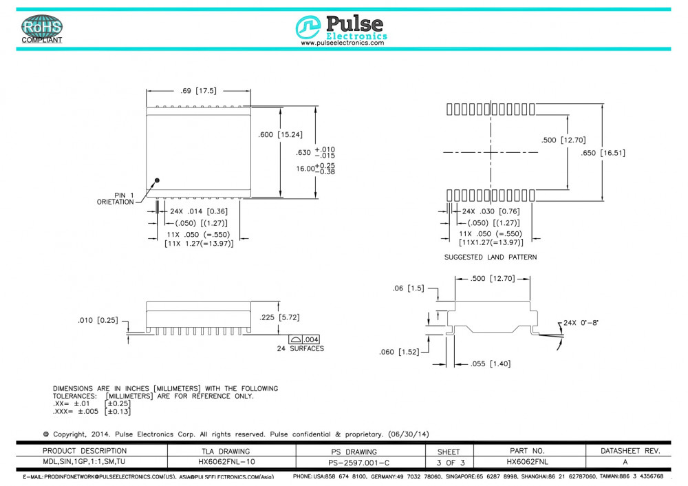 HX6062FNL datasheet page 3