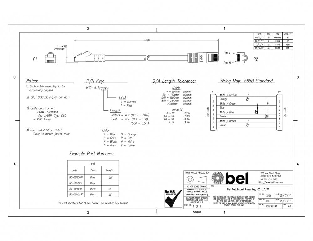 BC-6UK025F technical drawing preview