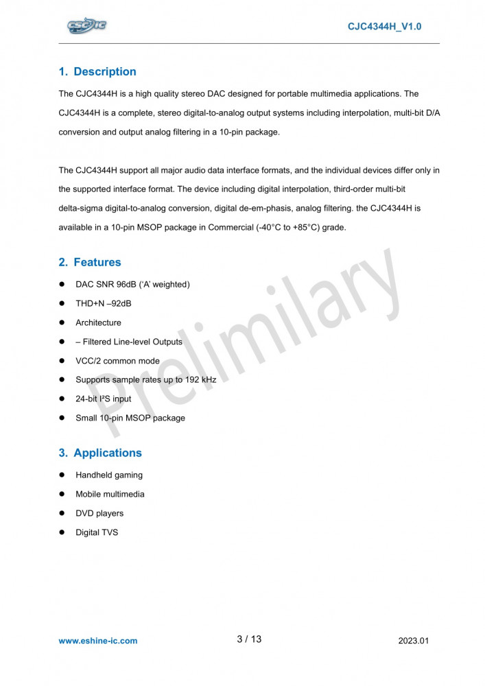 CJC4344H datasheet page 3
