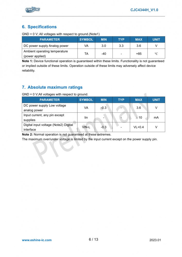 CJC4344H datasheet page 6