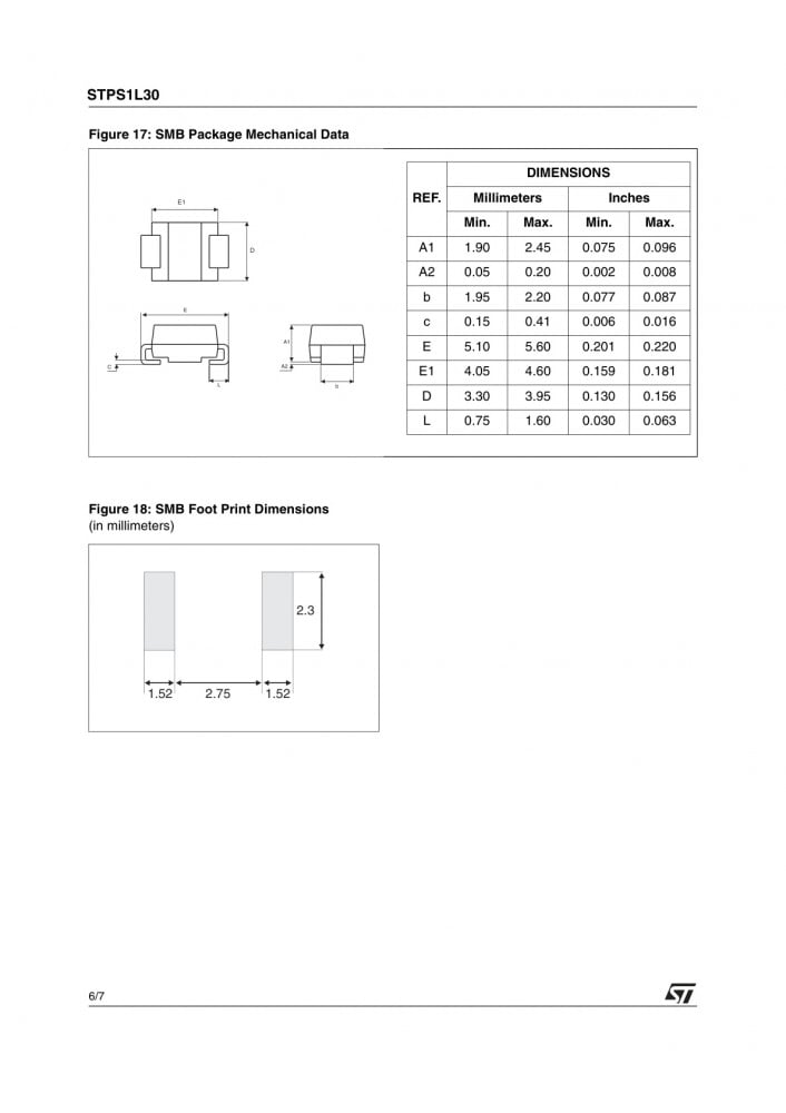 STPS1L30A datasheet page 6