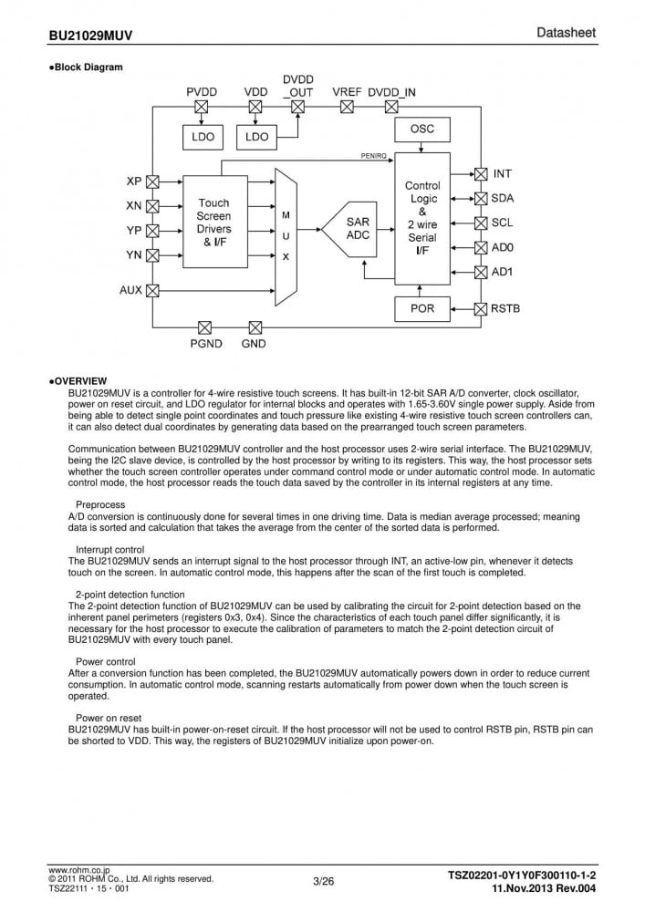BU21029MUV-E2 datasheet page 3