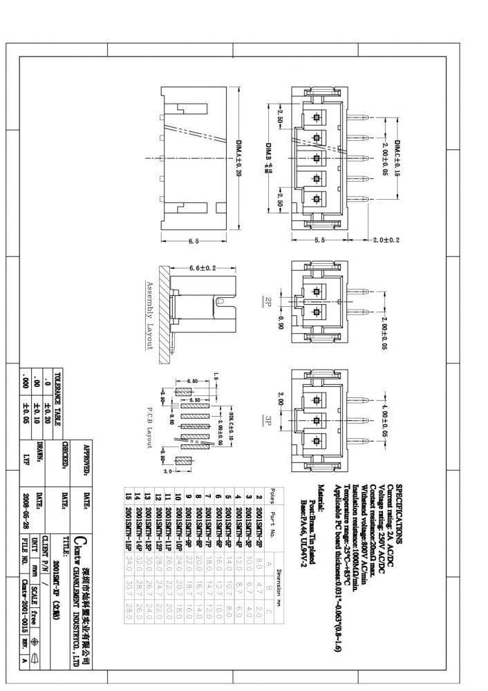 Ckmtw W-2001N08P-0400 technical drawing and specifications